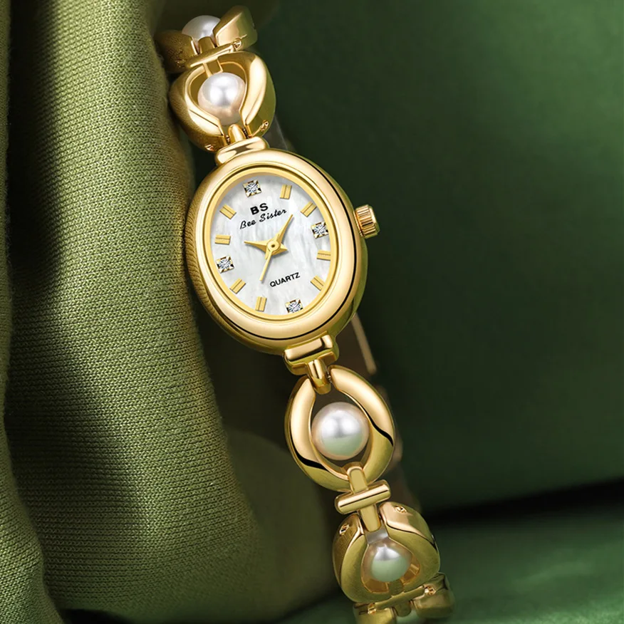 Reloj UTHAI para mujer, marca de estilo japonés, pulsera de perlas ...