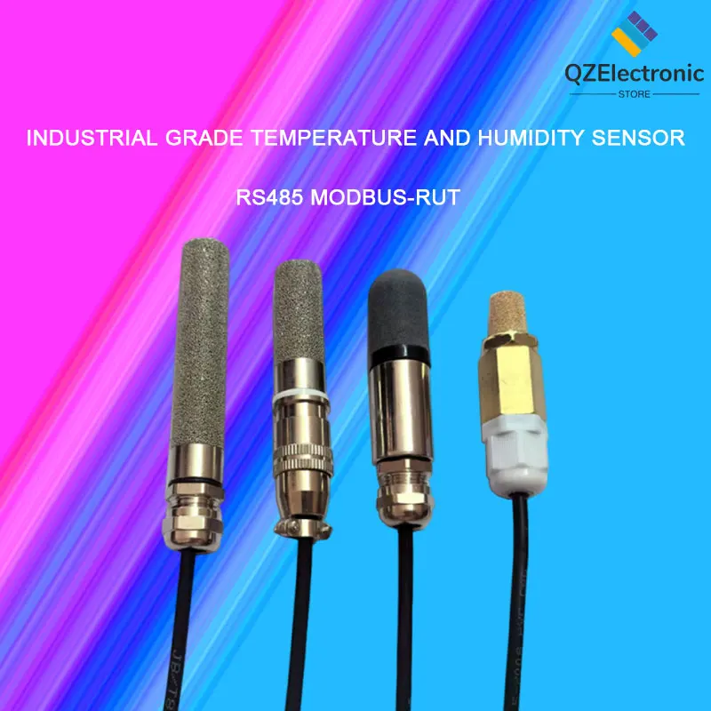 Industrial grade RS485 Modbus-RTU temperature and humidity sensor probe ...