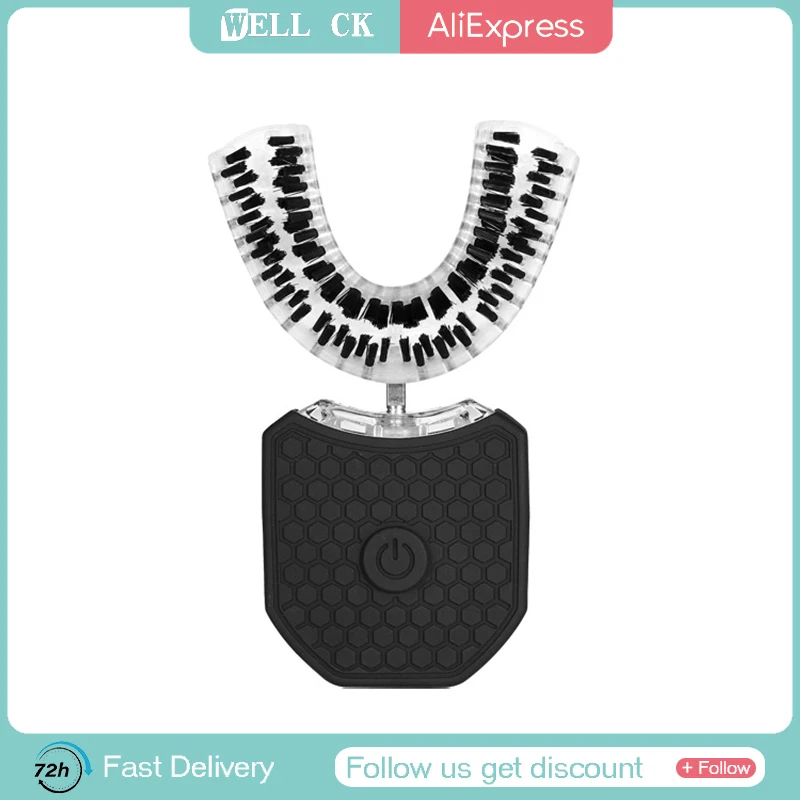 Sonic Electric Toothbrush Kids U Shaped Teeth Whitening Ultrasonic ...