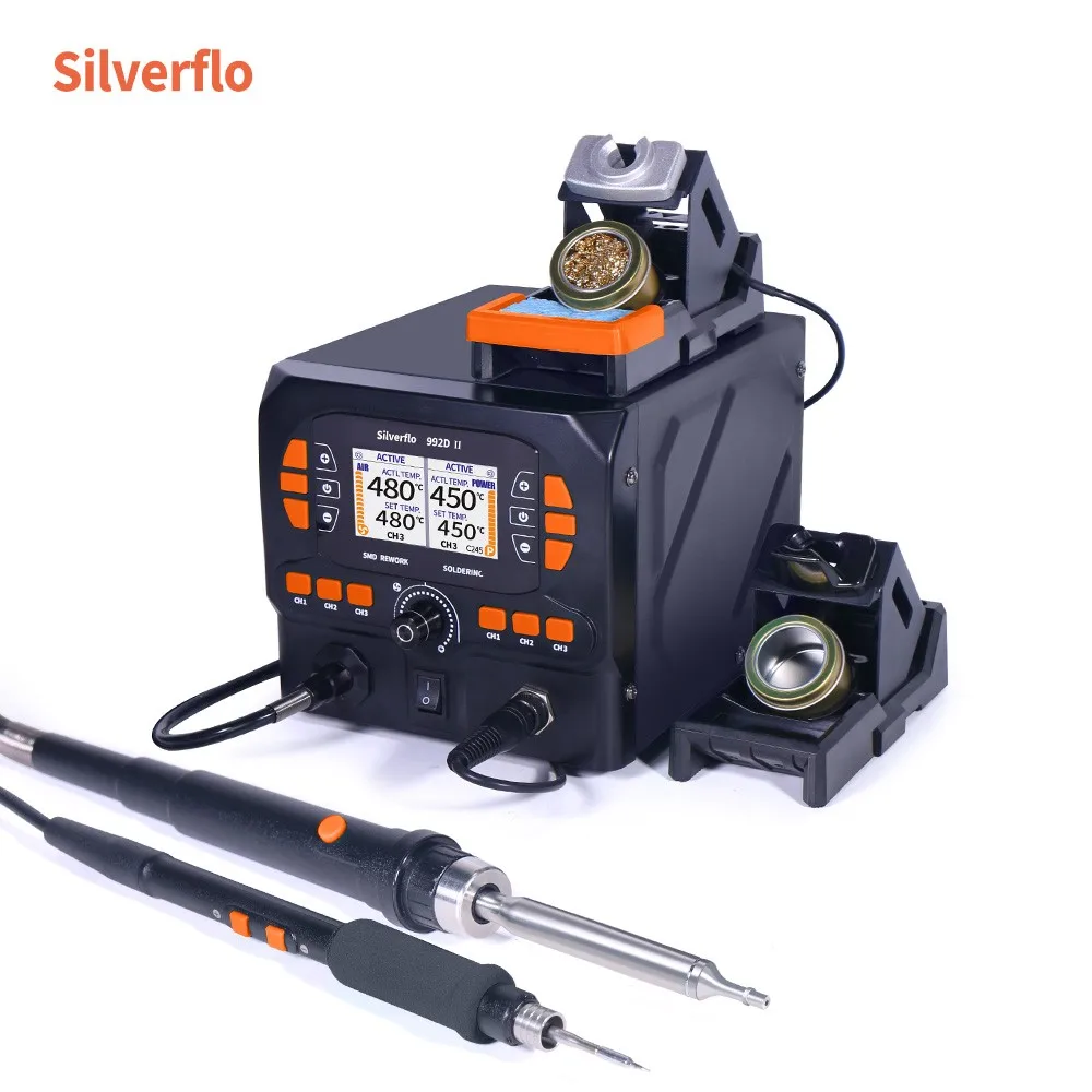 Silverflo-992D-II-Soldering-Station-Micro-Hot-Air-Rework-Station ...