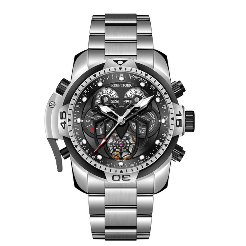 Reef Tiger Men Luxury Watch Automatic Watches Mechanical Wristwatch ...