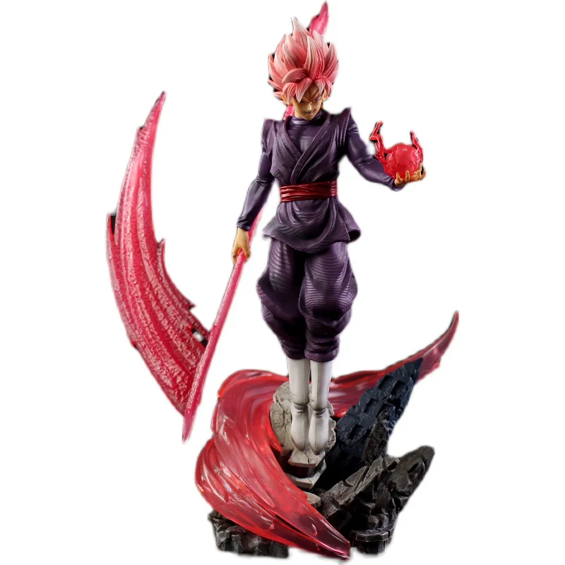 Figura de acción de anime Dragon Ball Super Saiyan Pink Son Goku de pie ...
