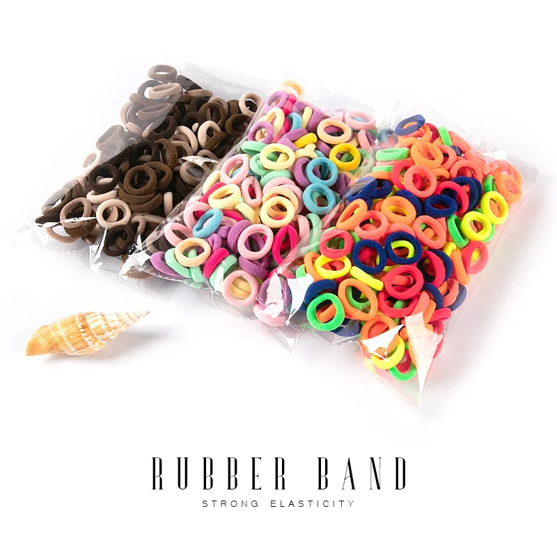 Kid Small Hair Bands Baby Girl Children Headbands Colorful Elastic Hair ...