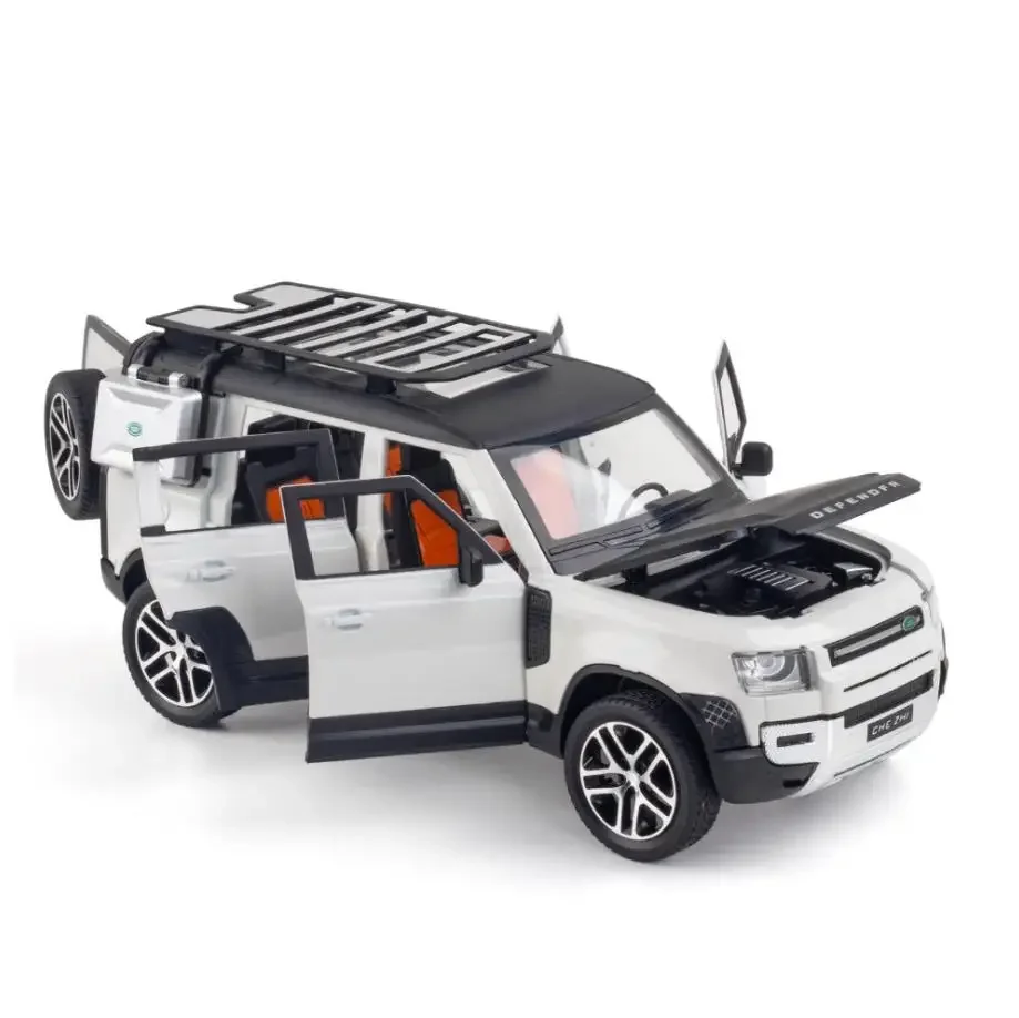 1-24-Scale-City-Suv-Land-Defenders-Rovers-Metal-Model-With-Light-And ...