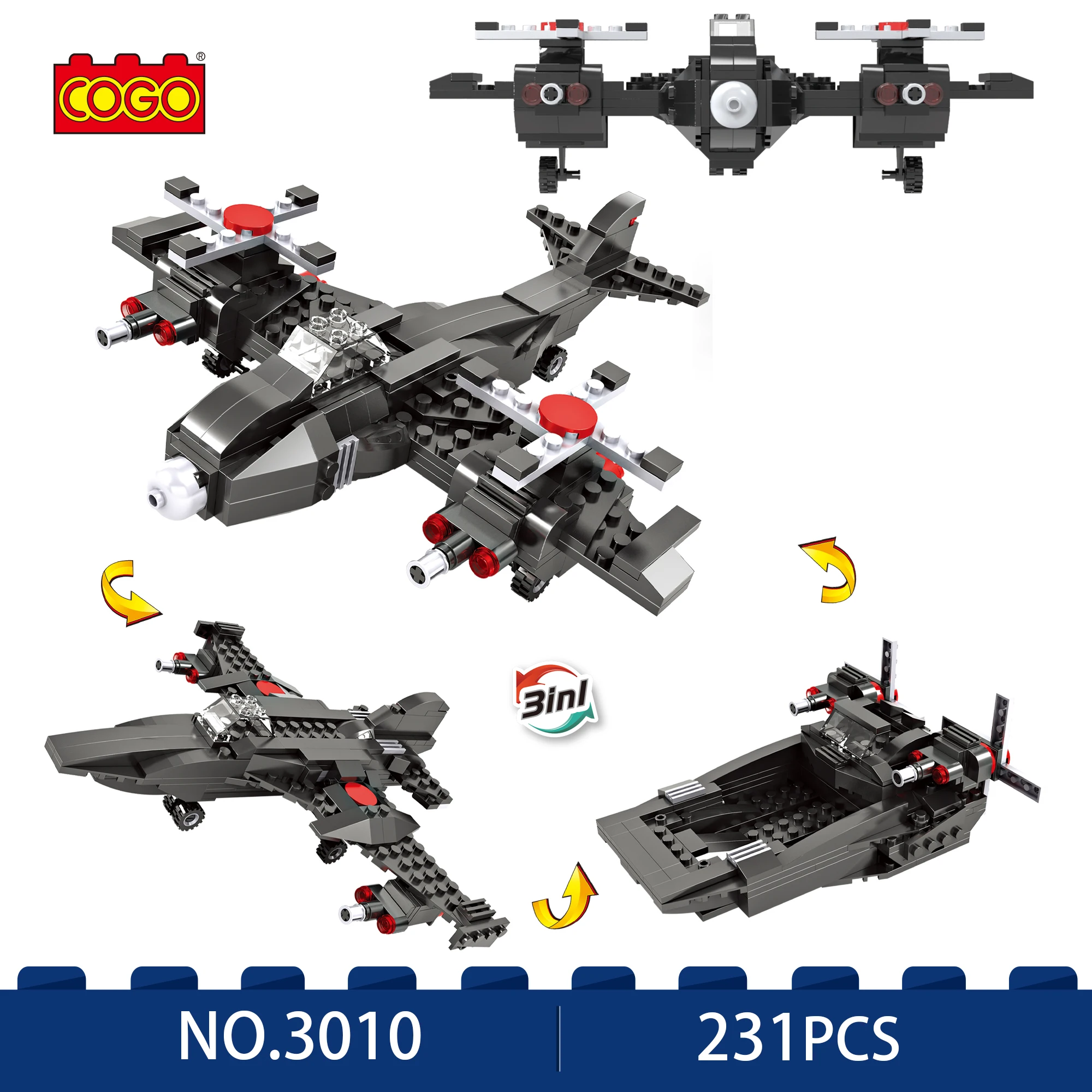 COGO-Air-Force-Aircraft-Building-Blocks-Helicopter-Gunship-War-Weapon ...