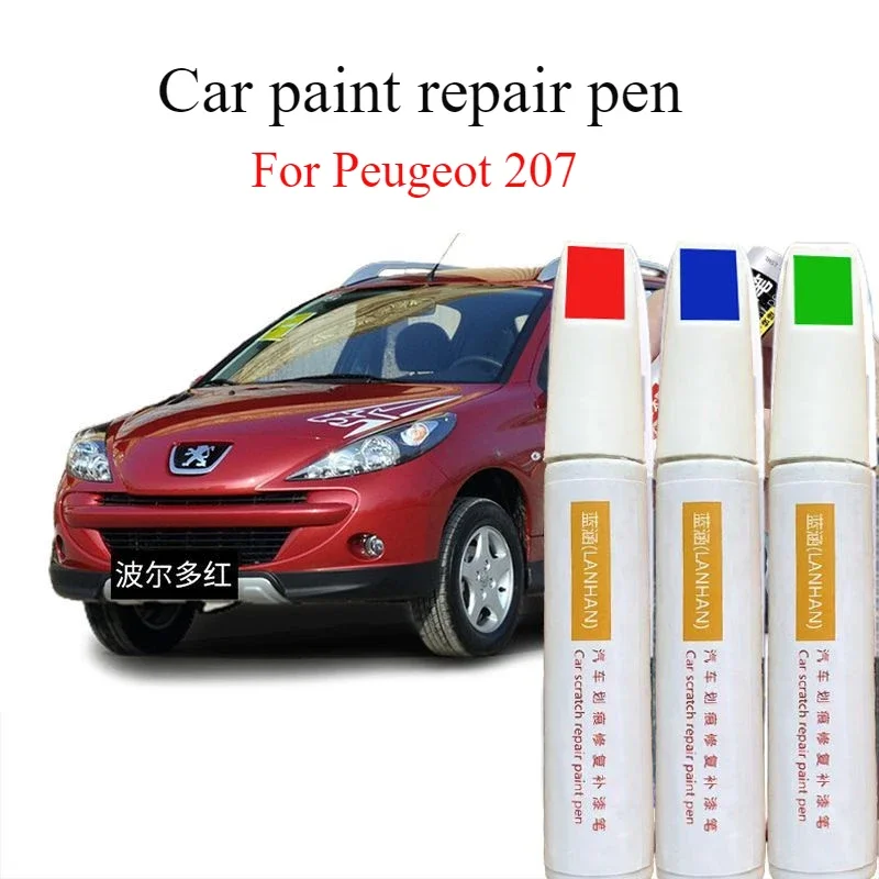 For-Peugeot-207-paint-pen-New-Bordeaux-red-scratch-repair-China-blue ...