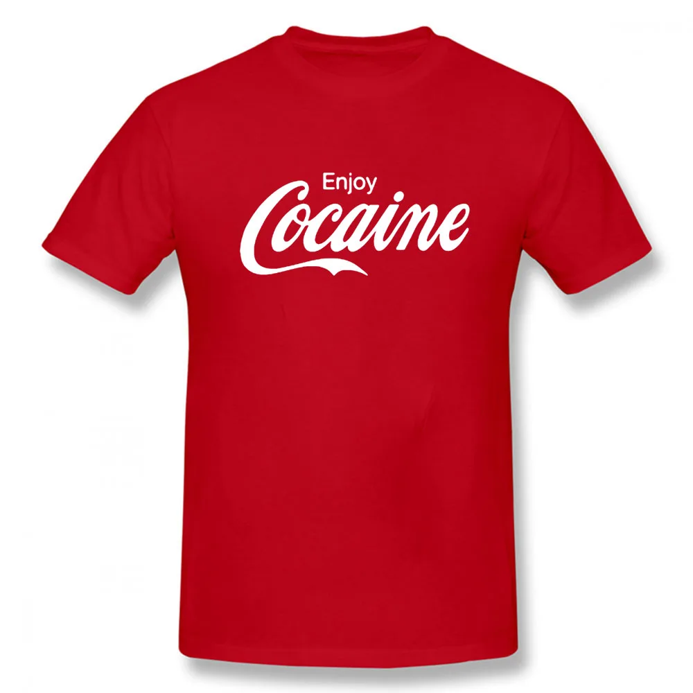 Enjoy Cocaine T-Shirt Fashion Funny Birthday Cotton Short Sleeves T ...