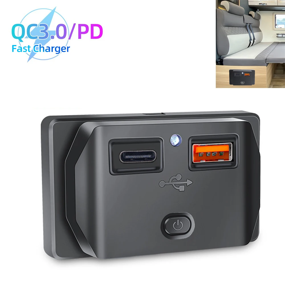 Dual-USB-Car-Charger-Socket-Waterproof-and-Dustproof-with-LED-Indicator ...