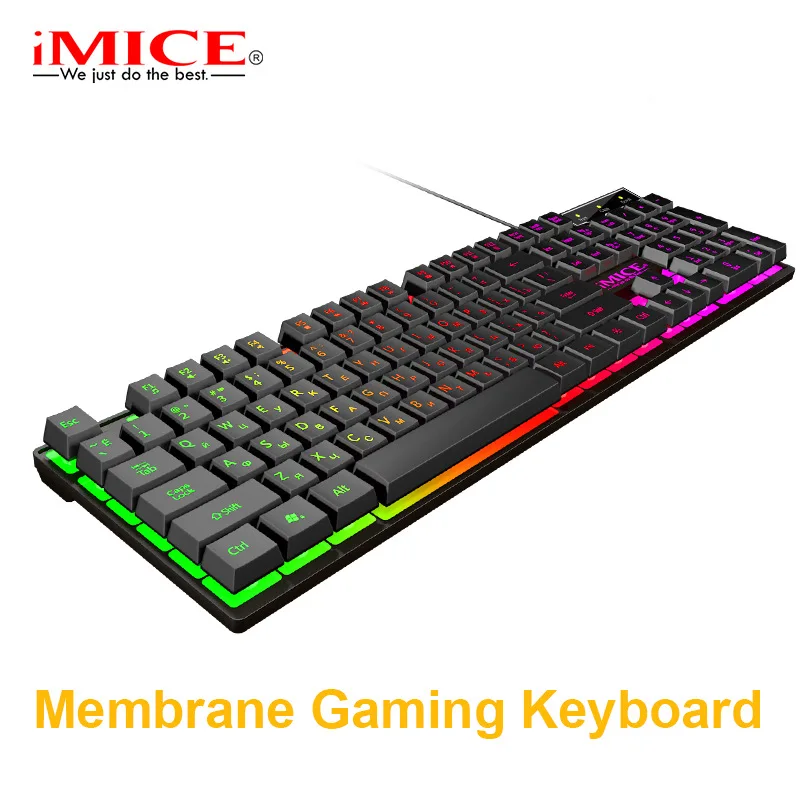 Imice-Ak-600-Wired-Gaming-Keyboard-104-Keys-Mechanical-Feeling-Rgb ...