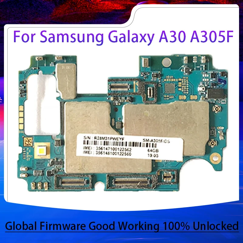 EU-Version-Unlocked-Motherboard-For-Samsung-Galaxy-A30-A305-A305F-A305F ...
