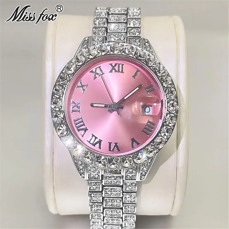 MISSFOX-Pink-Women-Watches-Luxury-Small-Face-Elegant-Quartz-Watch-For ...