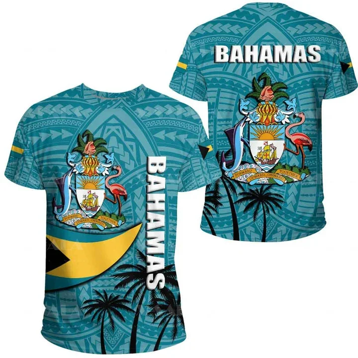 Bahamas-Blue-Marlin-National-Emblem-3D-Print-Mesh-Fiber-TShirt-Top ...