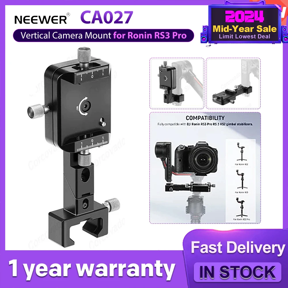 Pre-Sale-NEEWER-Vertical-Camera-Mount-for-Ronin-RS3-Pro-RS-3-RS-2 ...