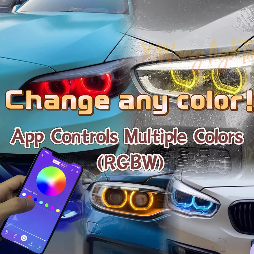 RGB-multicolor-LED-Boards-For-BMW-F20-F21-LCI-1-series-Angel-Eyes-RGBW ...