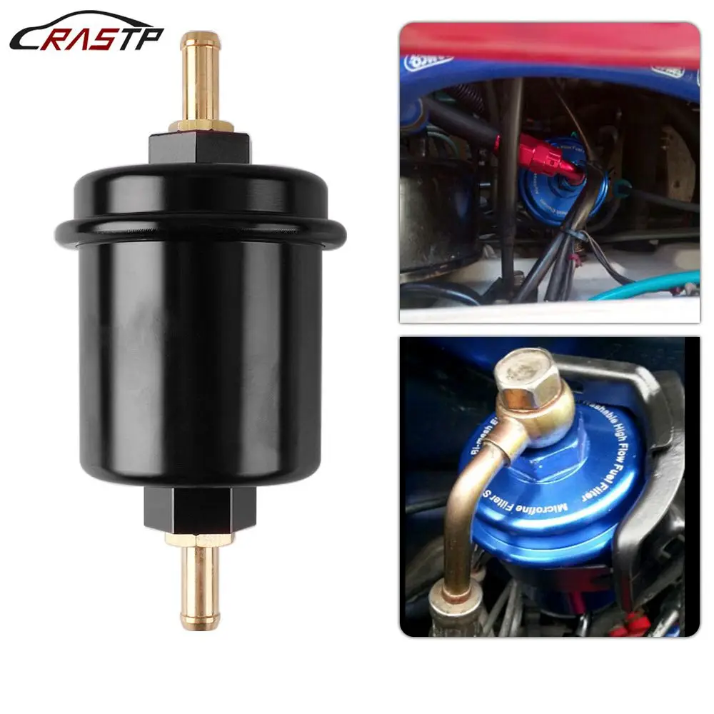 RASTP-Universal Aluminum High Flow Performance Fuel Filter Washable ...