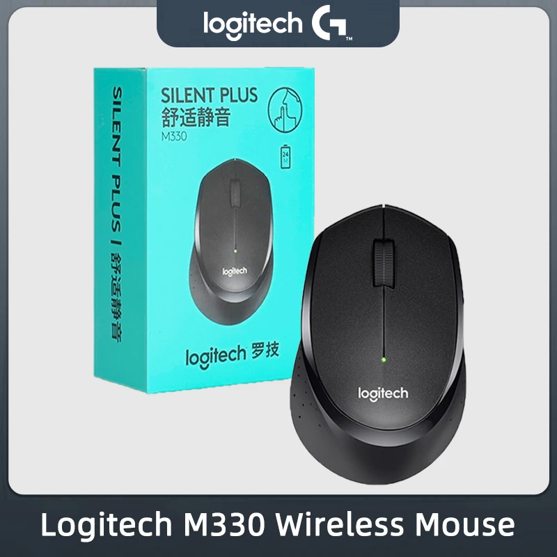 Logitech M330 사일런트 플러스 무선 마우스, 2.4GHz, USB 나노 수신기 포함, 1000 DPI, 광학 추적 ...