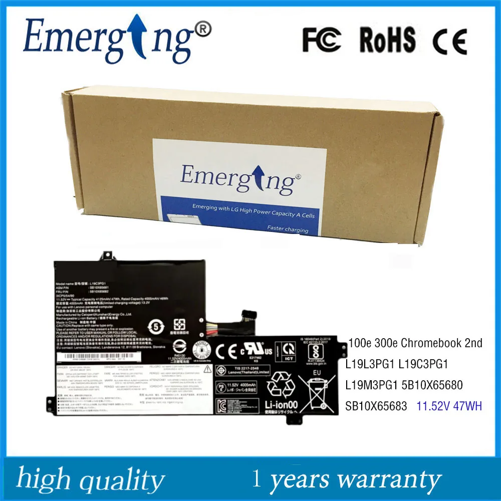 11-52V-47WH-Original-New-Laptop-Battery-For-Lenovo-100e-300e-Chromebook ...