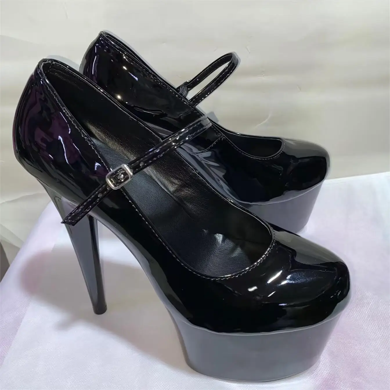 Sexy-17cm-high-heels-simple-and-comfortable-PU-material-single-shoe-for ...
