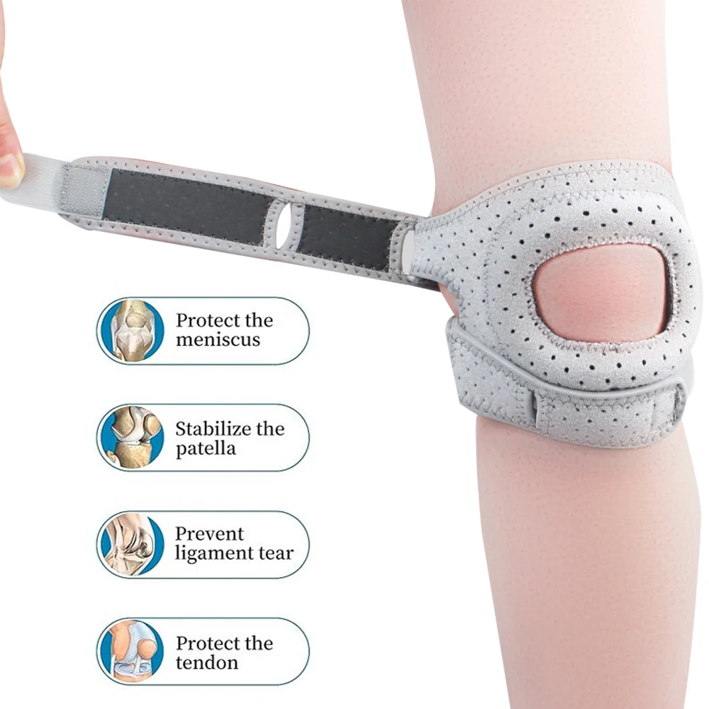 1 PCS Sports Patellar Tendon Support Strap Reduce Patellar Tendonitis ...
