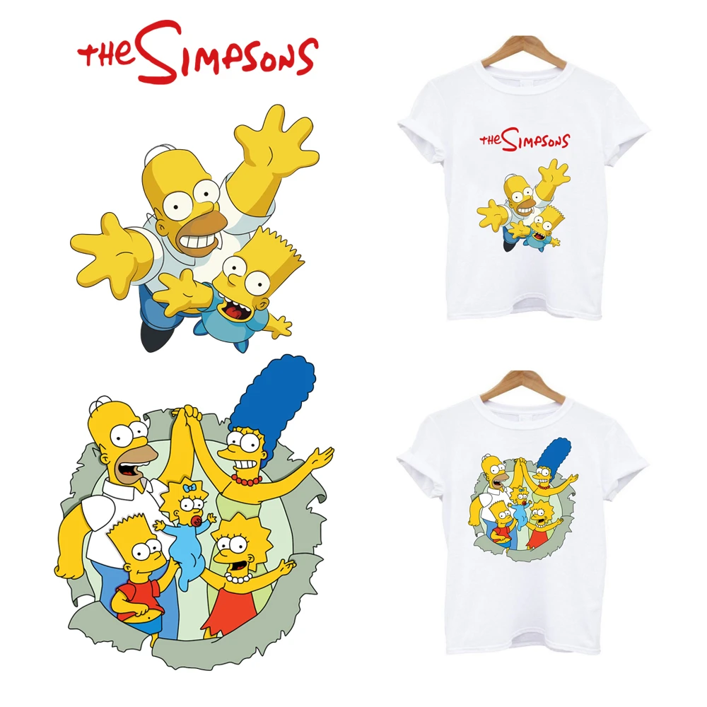 Os-Simpsons-Transfer-ncia-T-rmica-Adesivos-Ferro-On-Adesivos-Adesivo-t ...