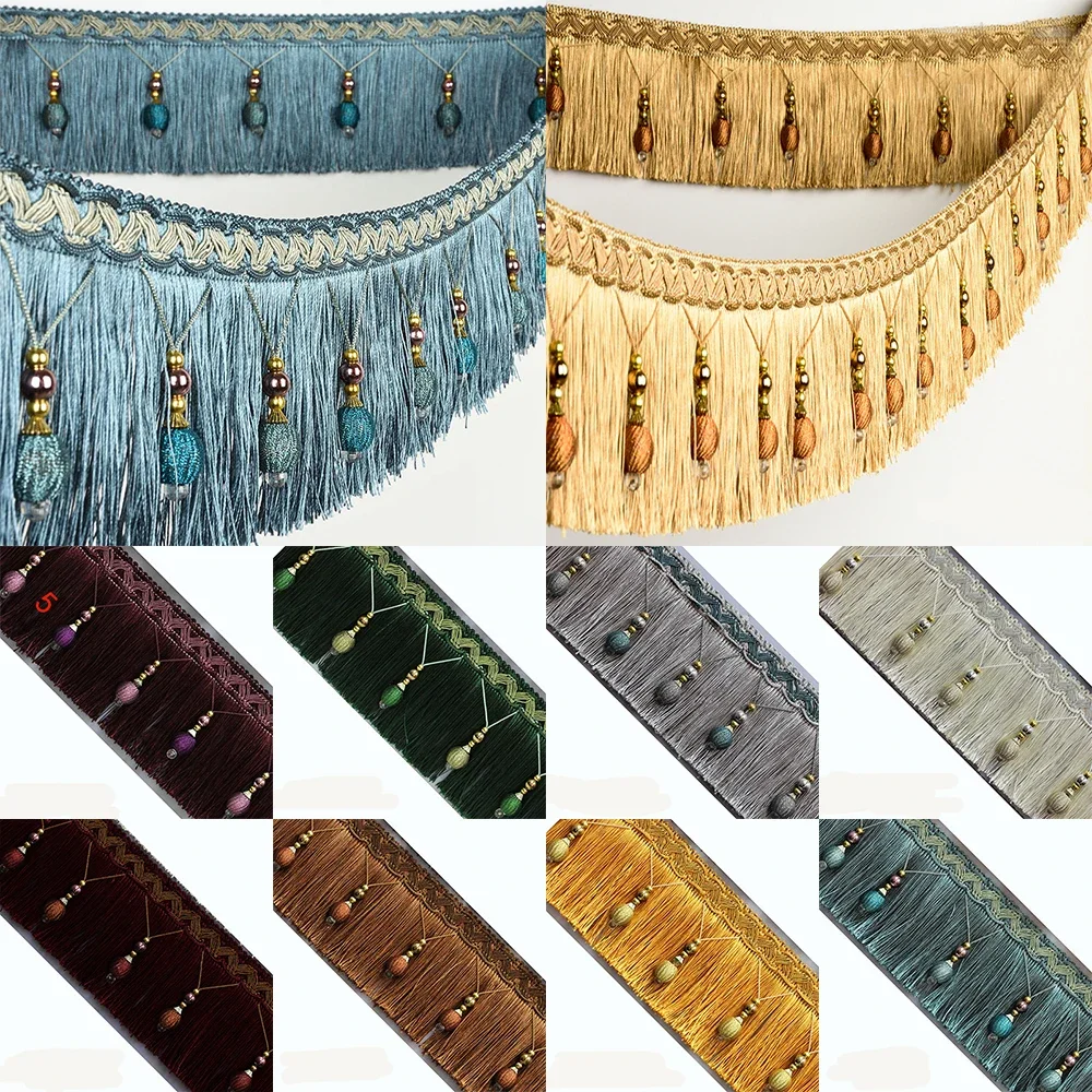 1-Meter-Tassel-Beaded-Curtain-Sewing-Fringe-Trim-Ribbon-Curtain-Edge ...