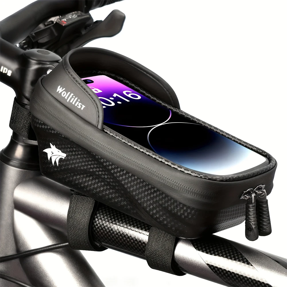 WOLFILIST-Bike-Front-Frame-Bag-With-TPU-Sensitive-Touch-Screen ...