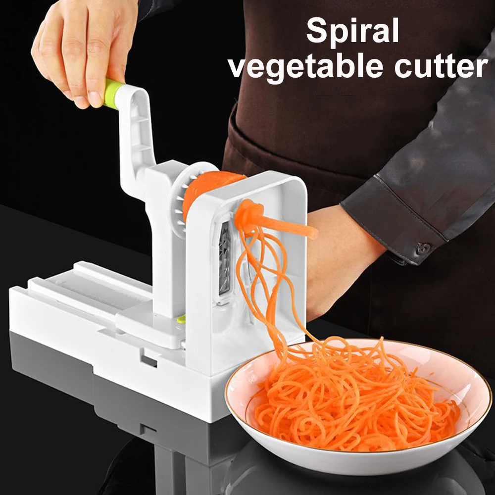 4IN1-Manual-Vegetable-Cutter-Multi-function-Spiral-Vegetable-Shredder ...