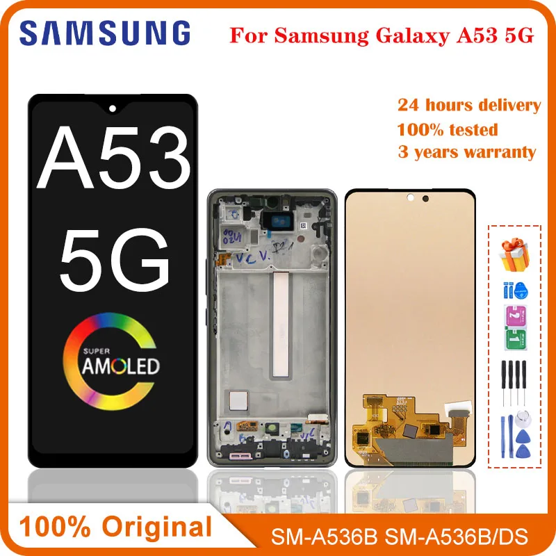Super AMOLED For Samsung Galaxy A53 5G LCD Display Touch Screen ...