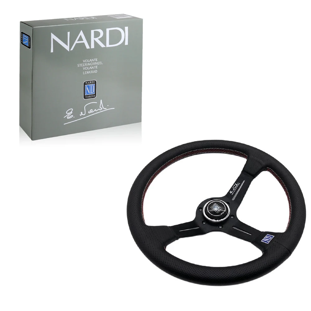 Universal-14Inch-Classic-NARDI-Steering-Wheel-Racing-Drift-Fiber ...