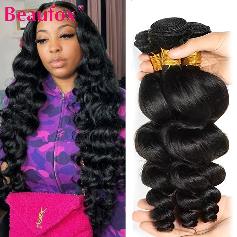 Beaufox-Loose-Wave-30-32-Inch-Bundles-Indian-Hair-Weave-3-4-Bundles ...
