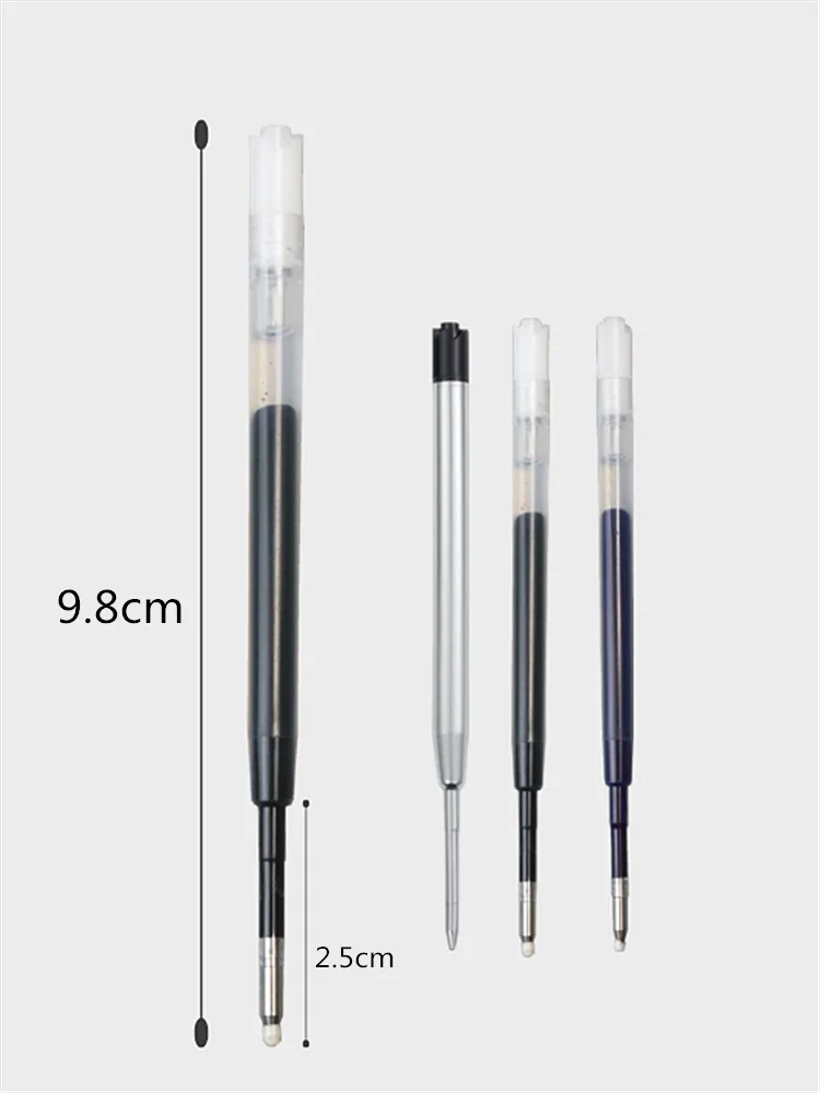 9-8cm-G2-Gel-pen-refills-0-5MM-Black-and-Blue-Rotating-Business-Metal ...