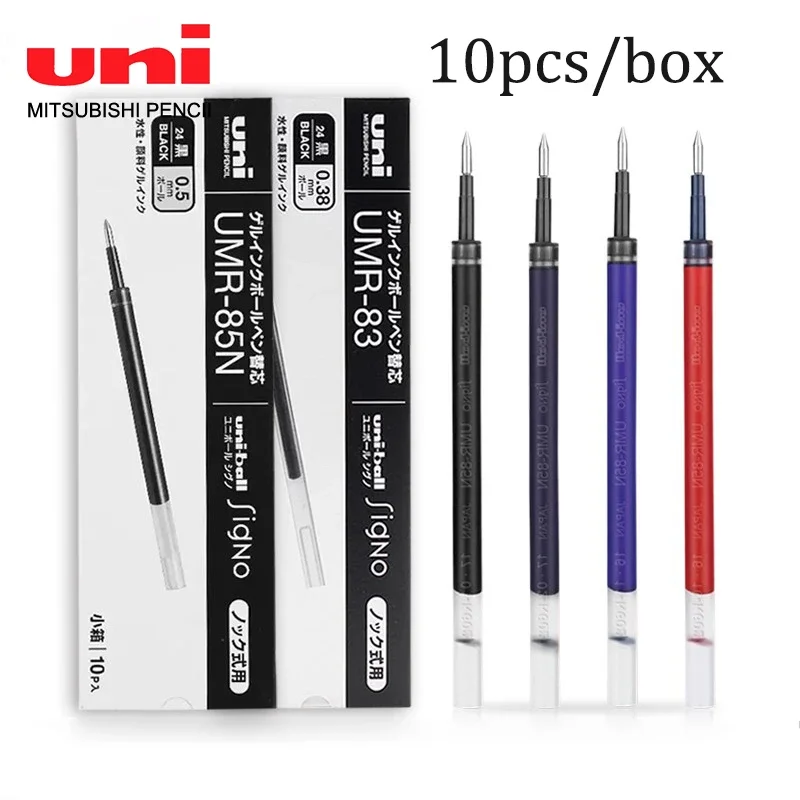 10-Pcs-Japan-UNI-Gel-Pen-Refills-UMR-83-Water-Pen-Replacement-Core ...