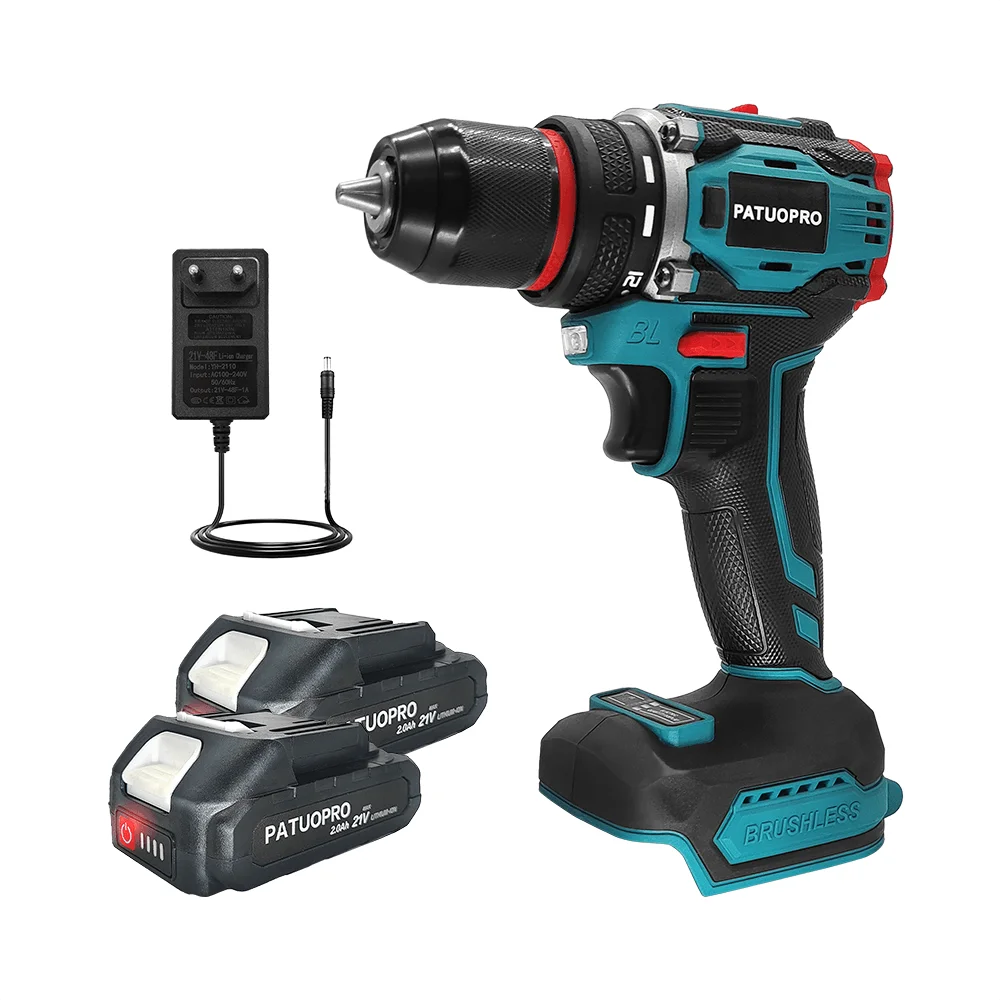 10mm-Brushless-Electric-Drill-2-Speed-Metal-Chuck-Cordless-Drill ...