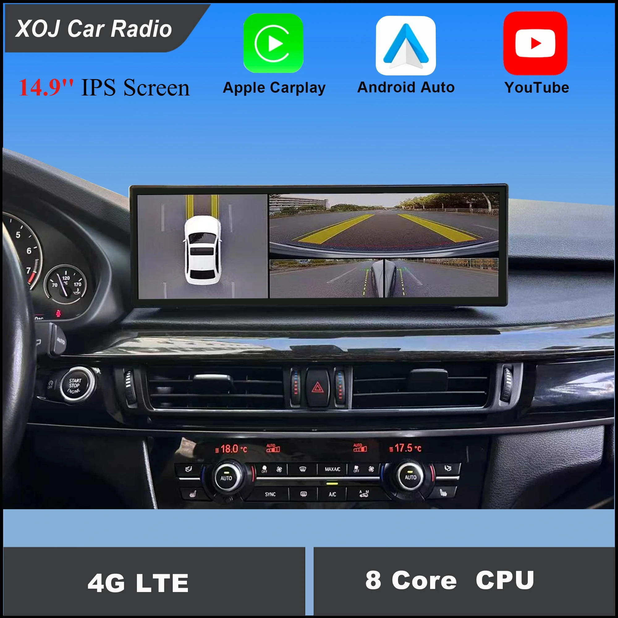 Android 14.9'' Car Radio Multimedia for BWM X5 F15 X6 F16 2014-2017 ...