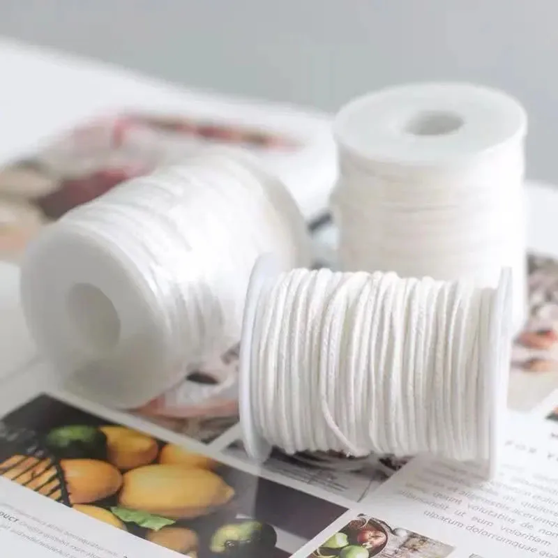 1-Spool-of-Unwaxed-Cotton-Square-Braid-Candle-Wicks-Candle-Wax-Core-61m ...