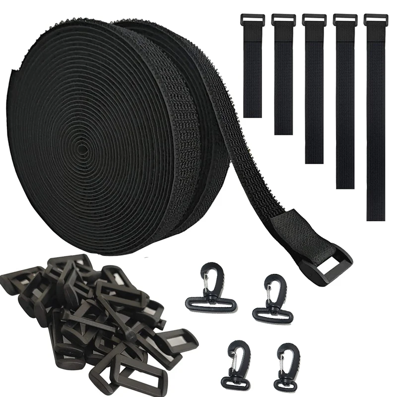 5M-Hook-And-Loop-Fastener-Tape-With-Plastic-Buckles-Adjustable-Cable ...