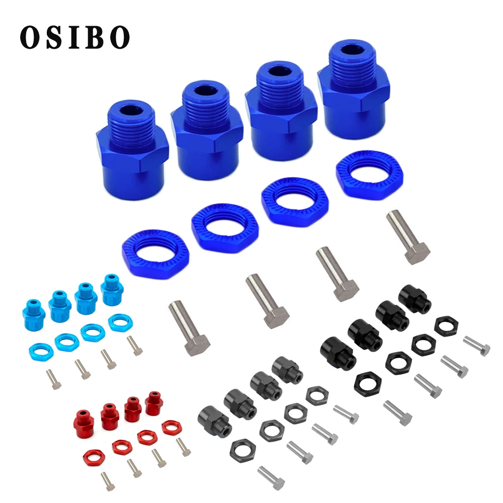 4PCS-Aluminum-Alloy-Hex-Adapter-12mm-To-17mm-Wheel-Hex-Hubs-Adapter ...