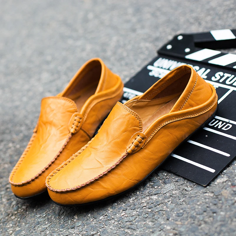 Brown-Italian-Men-Shoes-Casual-Luxury-Summer-Mens-Loafers-Brand-Genuine ...
