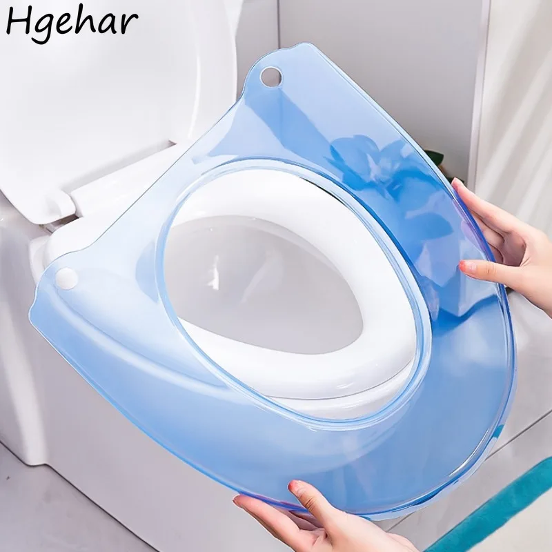 Toilet Seat Cover Transparent Plastics Summer Waterproof Universal Four ...