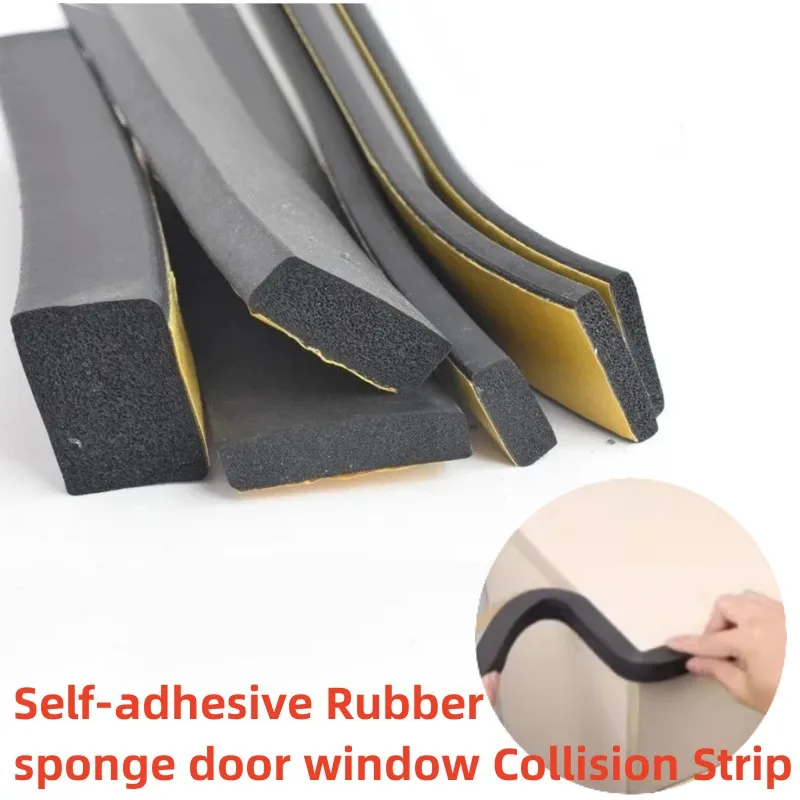 10M-Self-Adhesive-Rubber-Sponge-Seal-Strip-Strong-Single-sided-Adhesive ...