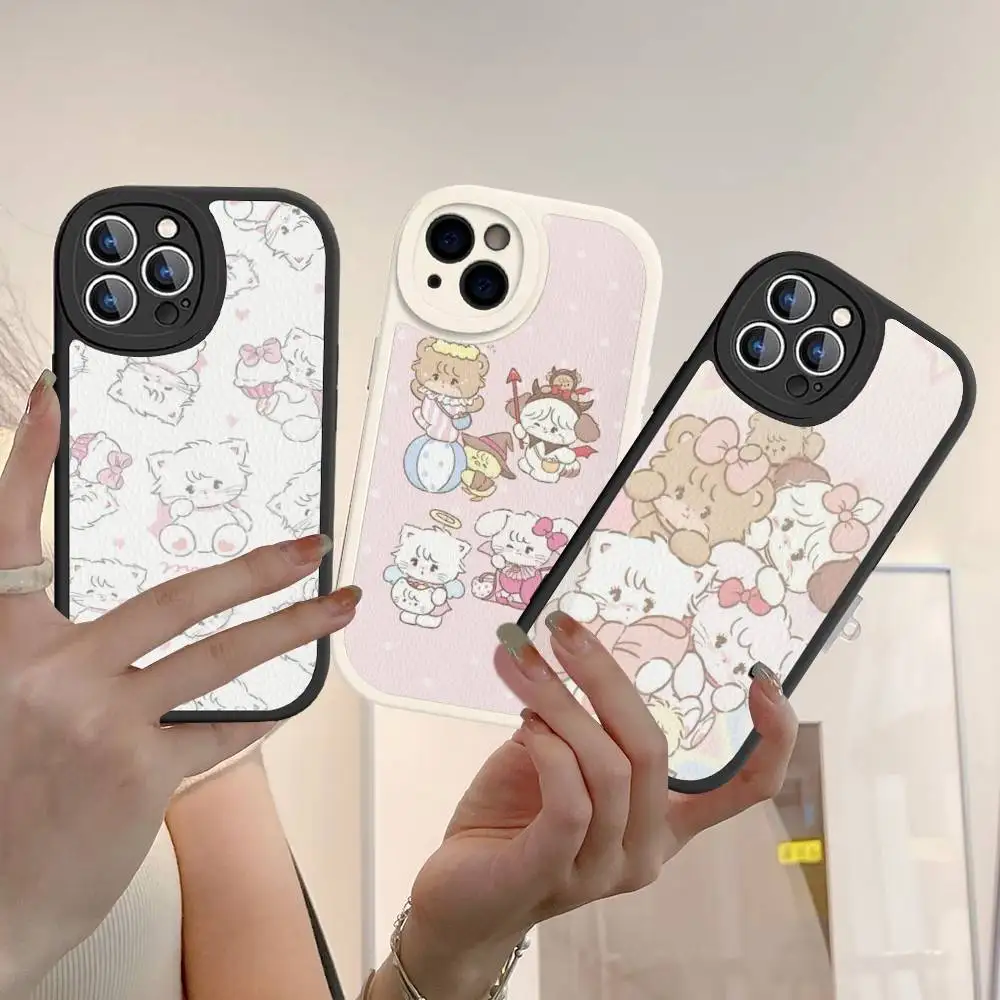 Cute M-Mikko I-Illustrations Anmie Phone Case Hard Leather For IPhone ...