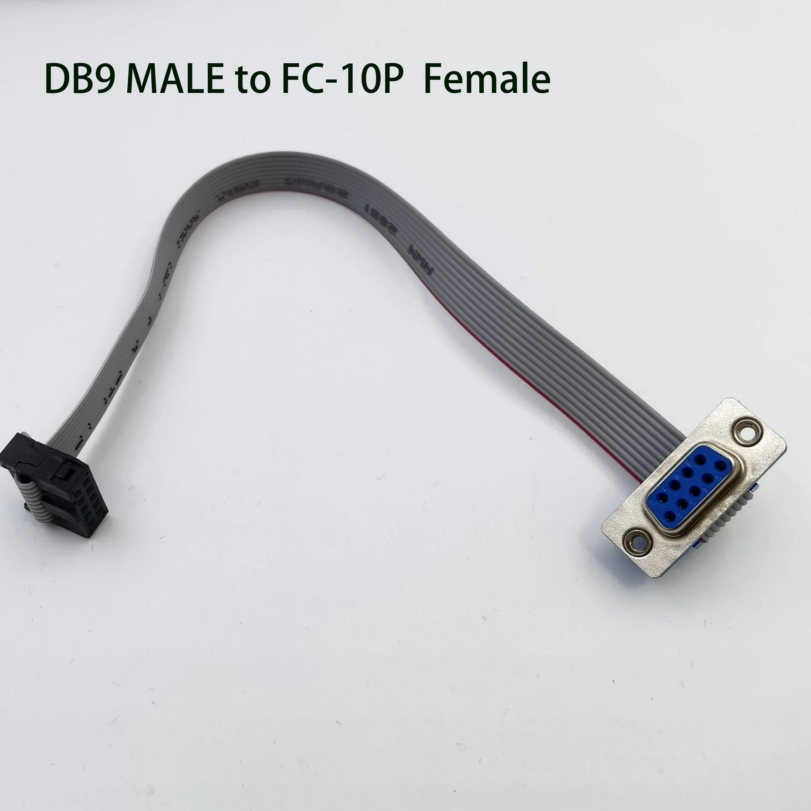 30CM-DB9-MALE-to-FC-10P-FEMALE-CABLE-rs232-serial-port-connector-to-2 ...