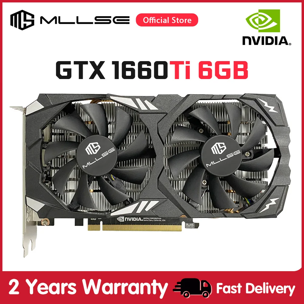 Placa gráfica gtx 1660ti 6gb X GAME nvidia gpu gddr6 192bit 8pin pci e ...
