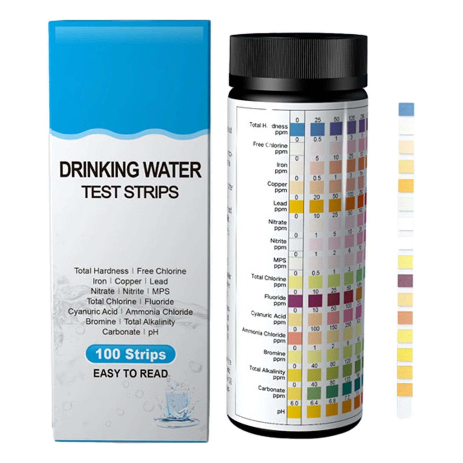 Kits de prueba de agua para agua potable 16 en 1, probador de calidad ...