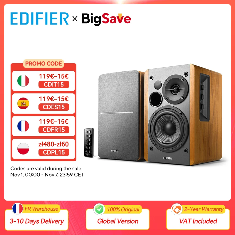 Edifier-R1280DB-2-0-Speaker-Estante-Ativo-42W-RMS-Bluetooth-Speakers ...