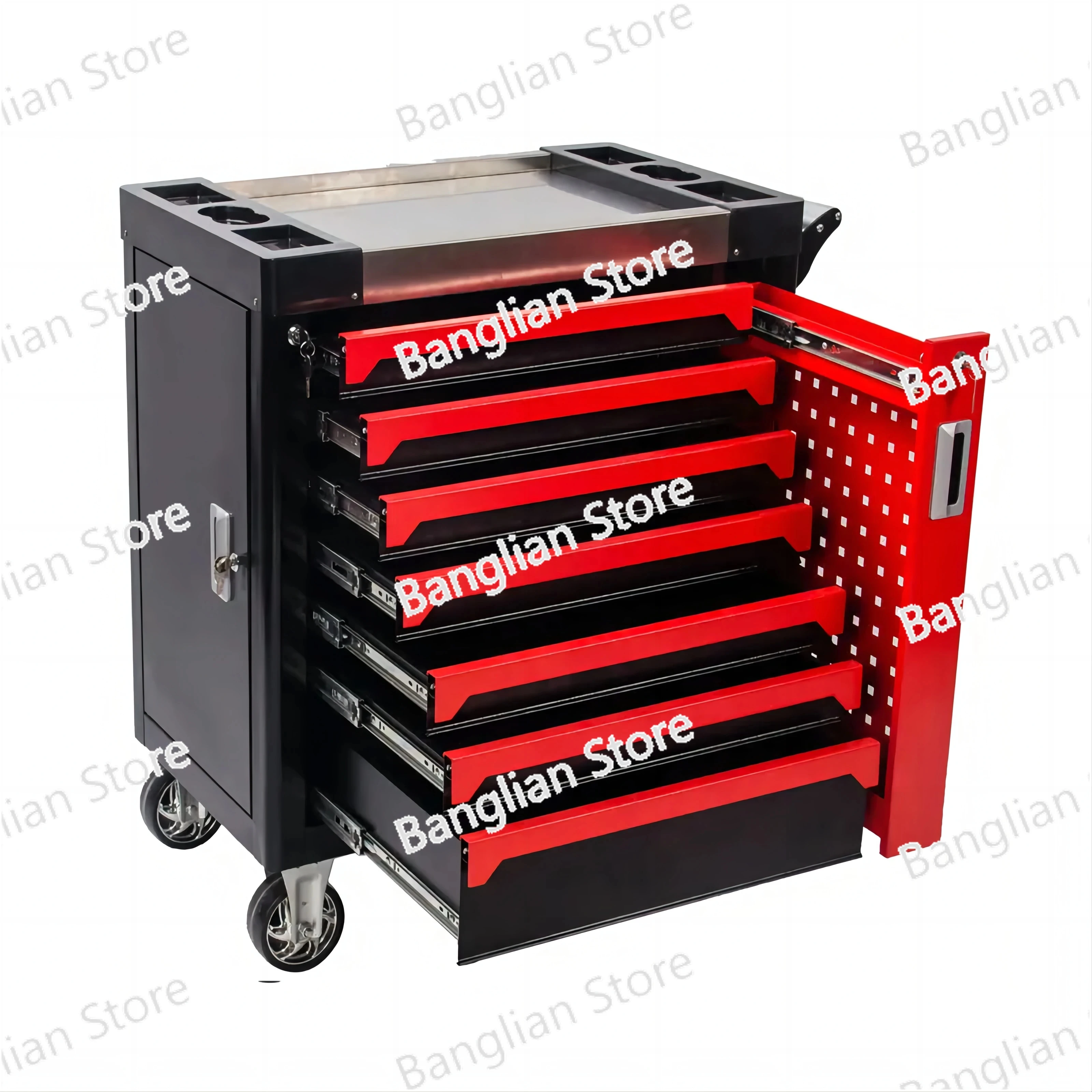 7-Drawers-Garage-Storage-Trolley-Chest-Workshop-Trolley-Heavy-Duty-Tool ...