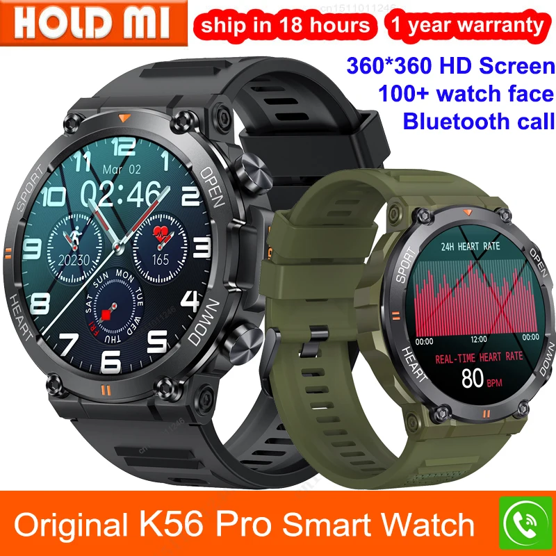 New-K56-Pro-Smart-Watch-Men-Bluetooth-Call-Sport-Tracker-400mAh-Long ...