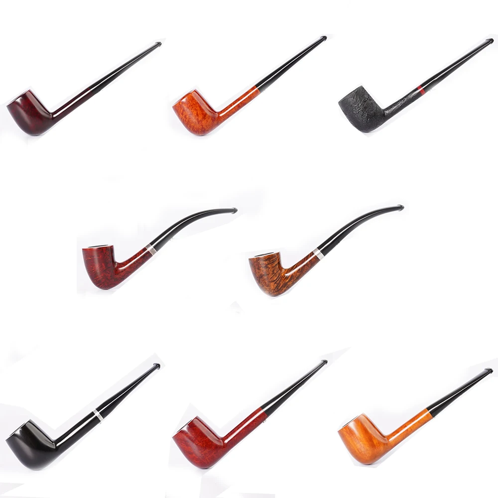 MUXIANG-handmade-briar-tobacco-pipe-rainbow-color-pipe-straight-handle ...