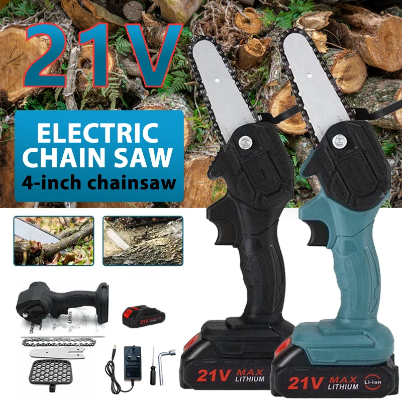 4-Inch-Electric-Saws-Cordless-Mini-Chainsaw-Pruning-Saw-Carpentry-Tool ...