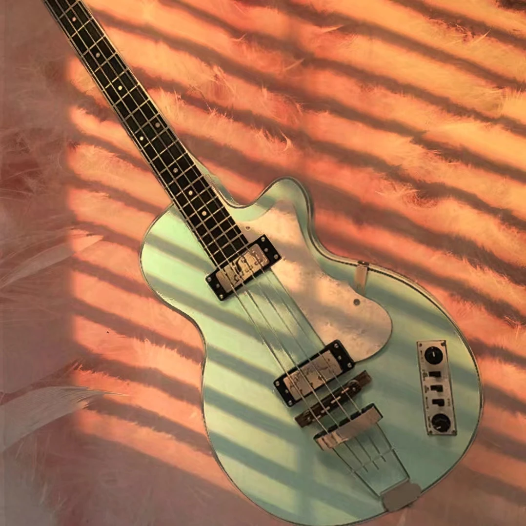 125th-Anniversary-1950-s-Hofner-Contemporary-HCT-500-2-Violin-Club-Bass-Light-Green-Electric ...